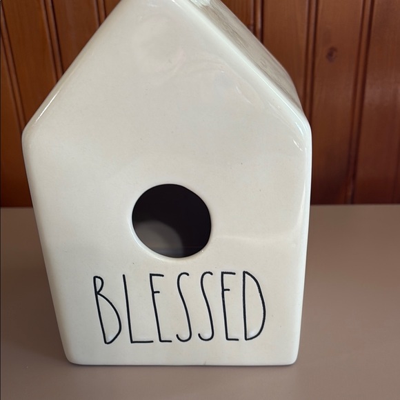 Rae Dunn | Accents | Rae Dunn Cream Ceramic Birdhouse With Blessed Text ...